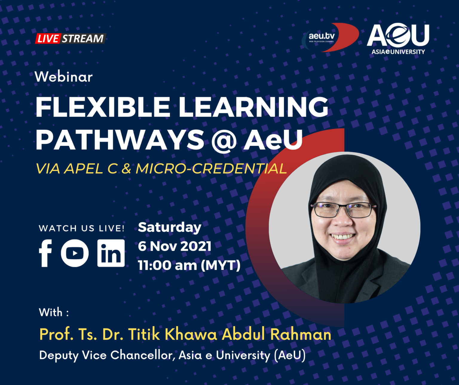 Flexible Learning Pathways at AeU – A Webinar by AeU | Asian ...