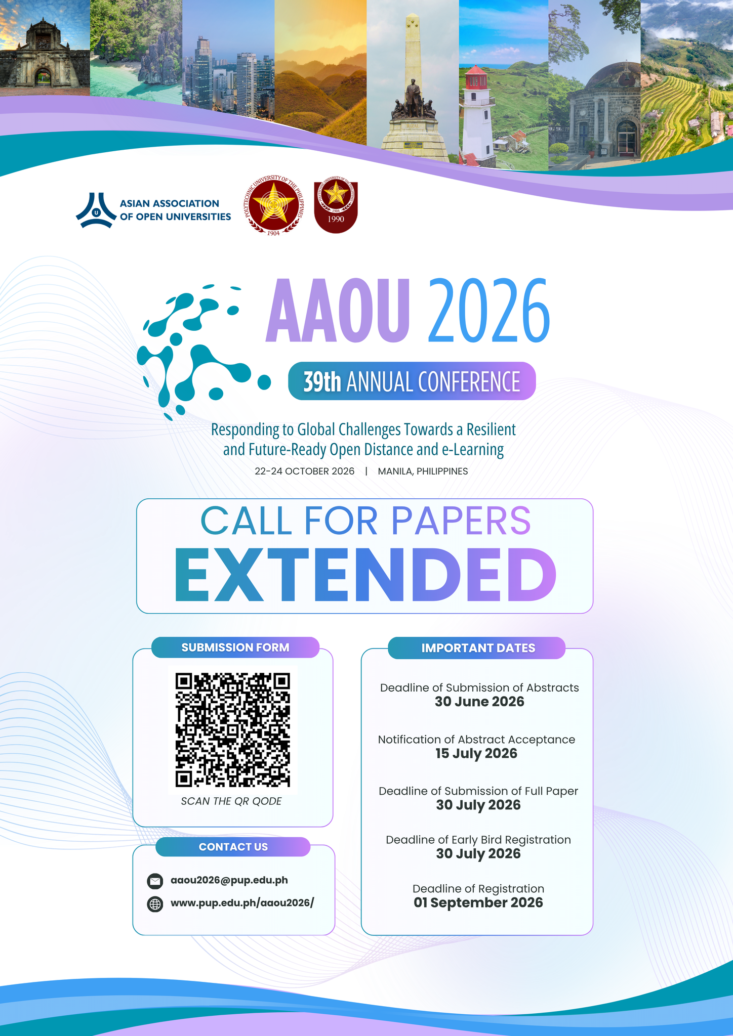 The 39th AAOU Annual Conference 2026——Call for Papers Extended! | Asian ...